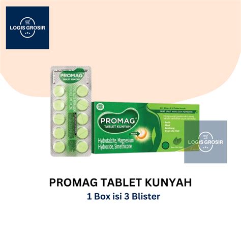 Jual Promag Tablet Box Pak Strip Tablet Obat Maag Asam
