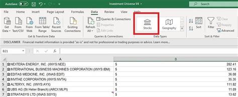 How To Get Stock Prices In Excel For Free Nanalyze