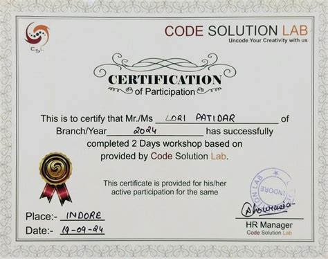 Finished 2 Day Workshop With Code Solution Lab Lori Patidar Posted On