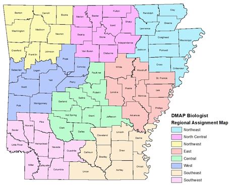 Dmap Region Assignment Map Final National Deer Association Dmap Region Assignment Map Final National Deer Association