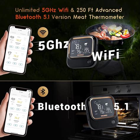 Inkbird Wifi Bluetooth Bbq Thermometer Ibt 26s 5g — Inkbird Nz