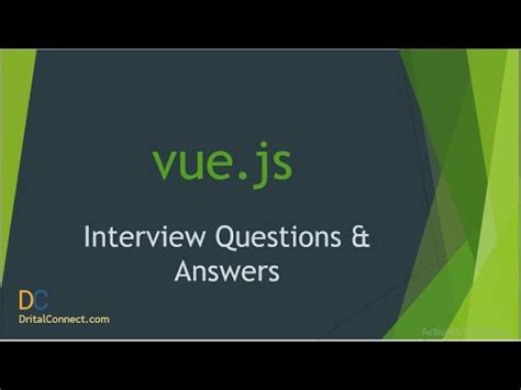 Vue Js Interview Questions And Answers Part YouTube