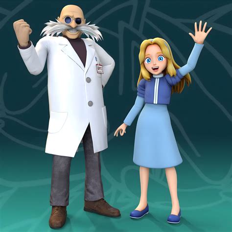 Maria And Gerald Dr Eggman And Sage Dr Eggman And Maria Gerald Robotnik