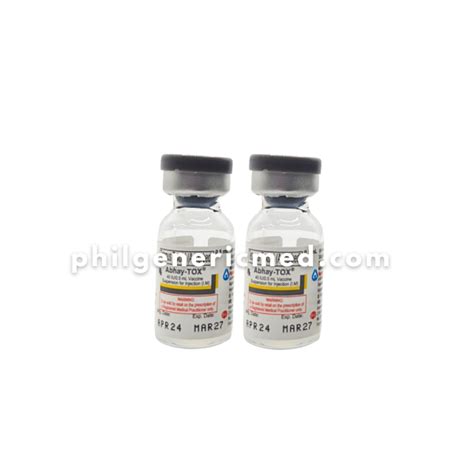 Tetanus Toxoid Adsorbed Abhay Tox 40iu 0 5 Ml Vaccine 10s Philippine Generic Medicine