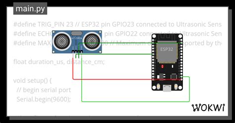 Interfacing Ultrasonic Sensor With Esp32 Copy Wokwi Esp32 Stm32