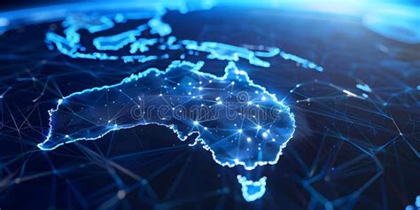 Visual Representation Of Australia S Digital Networking Connectivity