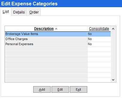 Add Edit Or Delete An Expense Category Back Office