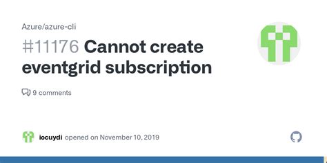 Cannot Create Eventgrid Subscription · Issue 11176 · Azureazure Cli