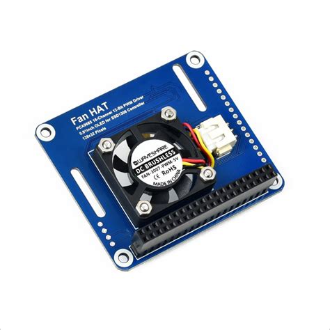 waveshare pwm fan hat pro raspberry pi i2c monitor teploty rpishop cz