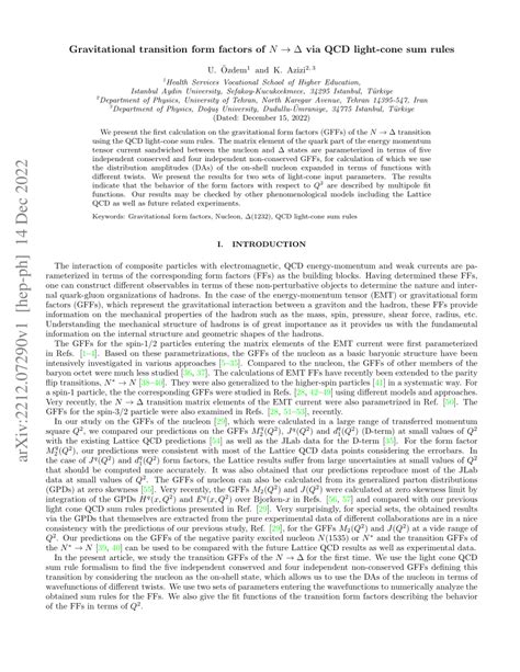 Pdf Gravitational Transition Form Factors Of N Rightarrow Delta
