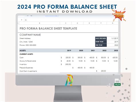 Pro Forma Balance Sheet Excel Template Business Balance Tracker Pro Forma Balance Template