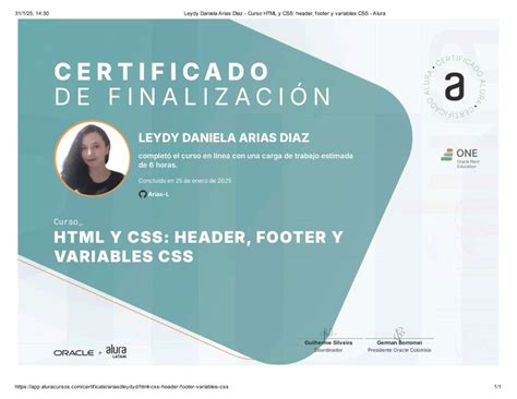 ¡estoy Muy Emocionada De Compartir Que He Completado El Curso De Html
