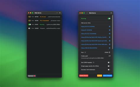web serve is a simple and easy to use application designed for quickly