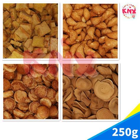 Timbang 250g Peanut Puff Telinga Peanut Cookies Mini Marjerin