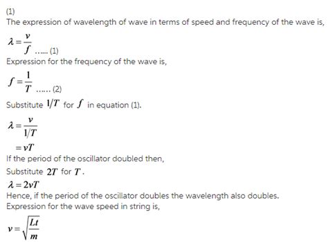 An Oscillator Creates Periodic Waves On A Stretchedstring Home Work