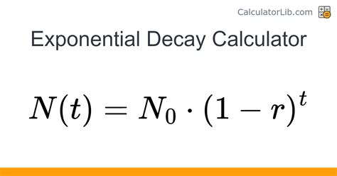 Exponential Decay Calculator Easy Half Life Calculator Online