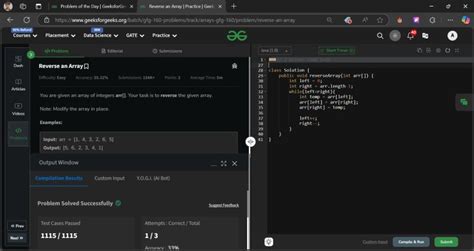 Gfg160 Geeksforgeeks Codingchallenge Problemsolving Dsa