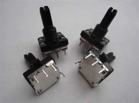 360 Degree Rotary Switch Pulse Potentiometer 24 Bit 20f Plastic Handle