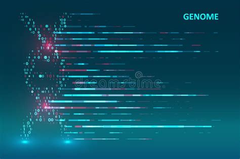 Big Genomic Data Visualization Stock Vector Illustration Of Evolution