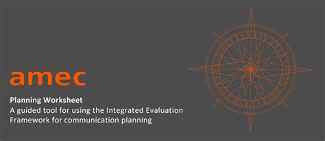 Planning Amec Integrated Evaluation Framework