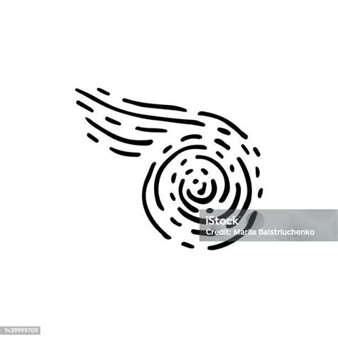 갤럭시 나선형 라인 아트 태양계 태양 주위의 행성과 위성의 움직임 우주 천체 천문학 손으로 그린 벡터 낙서 그림입니다 간단한 윤곽선 요소 검은색에 대한 스톡 벡터 아트 및