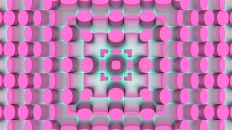 Digital Background Seamless Loop Wave Animation Cylindrical Shapes 3d