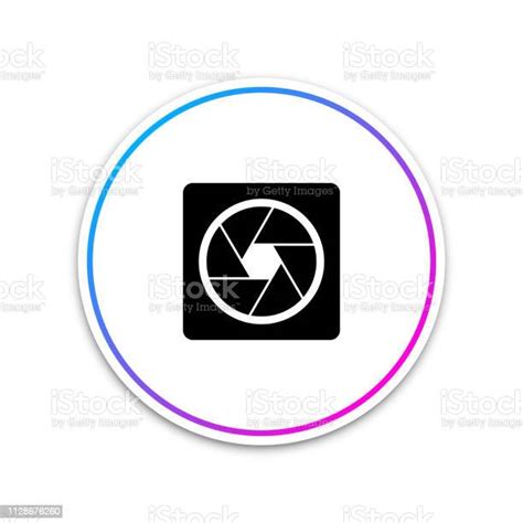 카메라 셔터 아이콘 흰색 배경에 고립입니다 화이트 원 버튼입니다 벡터 일러스트 레이 션 겉창에 대한 스톡 벡터 아트 및 기타 이미지 겉창 겨냥 광학 기기 Istock