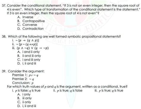 solved 37 consider the conditional statement if 3 is nof an even
