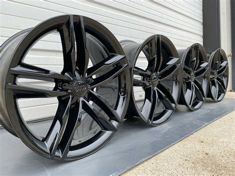 19 Audi A5 S5 Gloss Black Wheels Rims Factory Oem 58828 2008 2018 Set