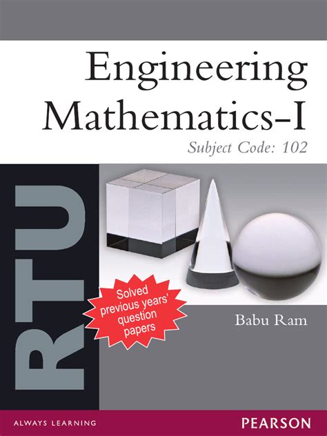 Engineering Mathematics I For Rtu Subject Code 102 Babu Ram Z Library Pdf Equations