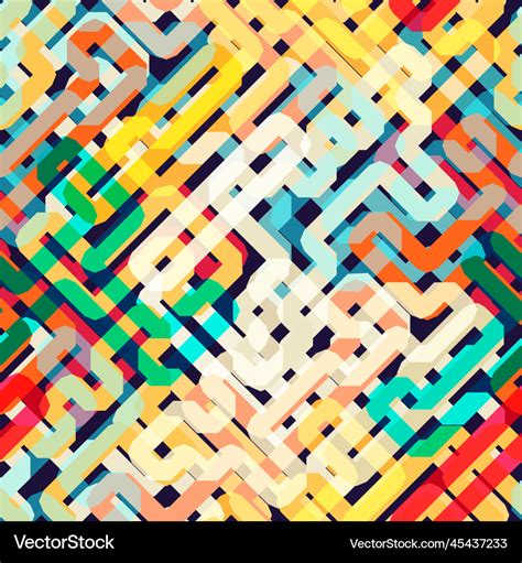 Retro Curved Lines Seamless Texture Royalty Free Vector