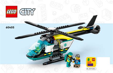 Manual Lego Set City Emergency Rescue Helicopter