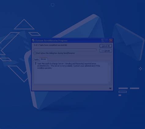 Fix Outlook Send Receive Error 0x8004010F