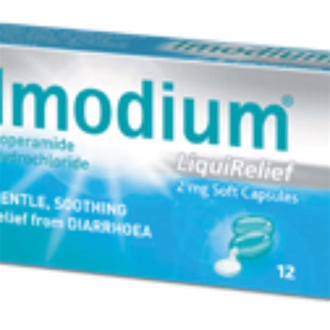 Imodium Liquirelief 2mg Soft Capsules 12 Pack Fast Diarrhoea Relief