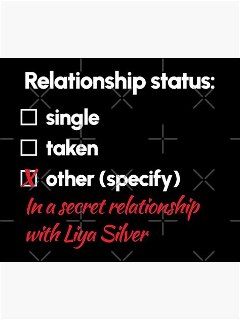 Liya Silver Relationship Poster For Sale By Girls Shirt Redbubble
