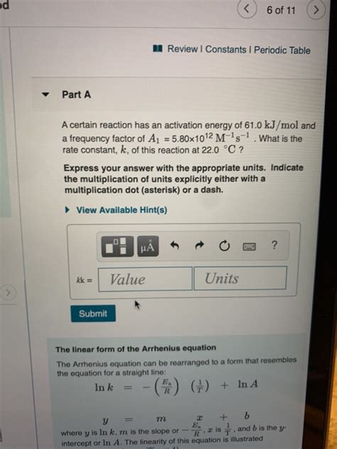Solved od Review Constants 1 Periodic Table Part | Chegg.com