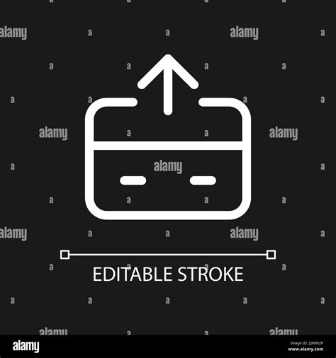 Send Money Pixel Perfect White Linear Ui Icon For Dark Theme Stock Vector Image And Art Alamy