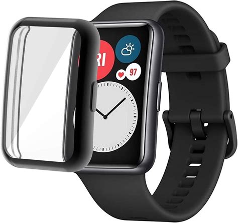 Huawei Fit Watch Case Protector Full Cover Black Buy Best Price In Uae Dubai Abu Dhabi Sharjah
