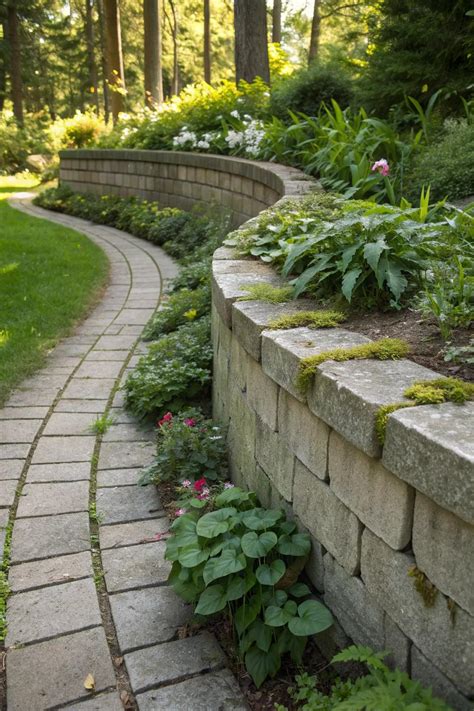 21 Stylish Concrete Block Retaining Wall Ideas