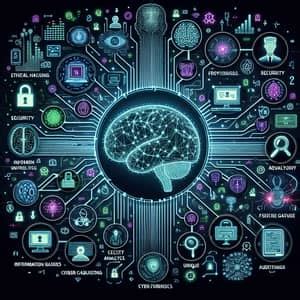 AI And Cybersecurity Symbolic Representation Of Defense And Technology AI Art Generator