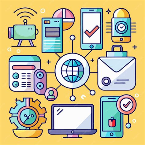 Colorful Illustration Of Global Network Connections Premium Ai Generated Vector
