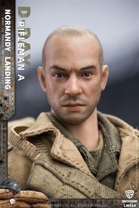 1 12 Scale Crazyfigure Lw014 Wwii U S Rangers On D Day Machine Rifleman A Hobby Store