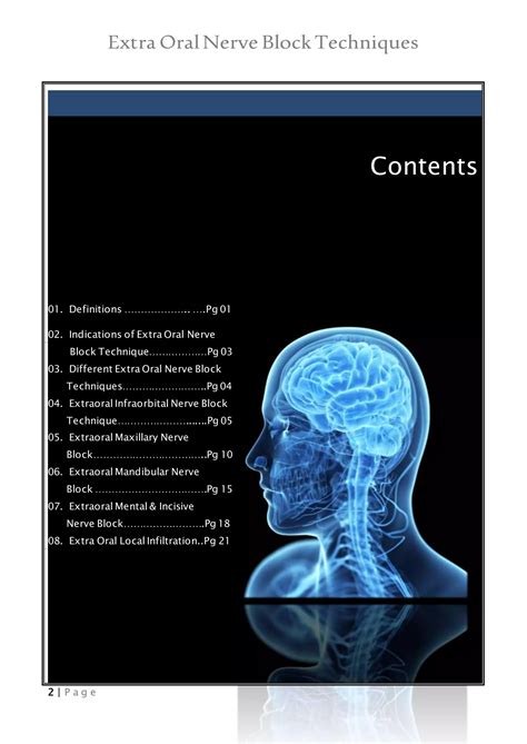 Extraoral Nerve Block Techniques Docx