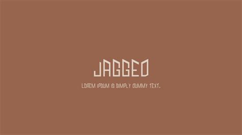 Jagged Font Download Free For Desktop And Webfont