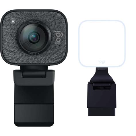 Logitech Streamcam Plus Content Creator Webcam And Litra Glow Premium Streaming Light Bundle