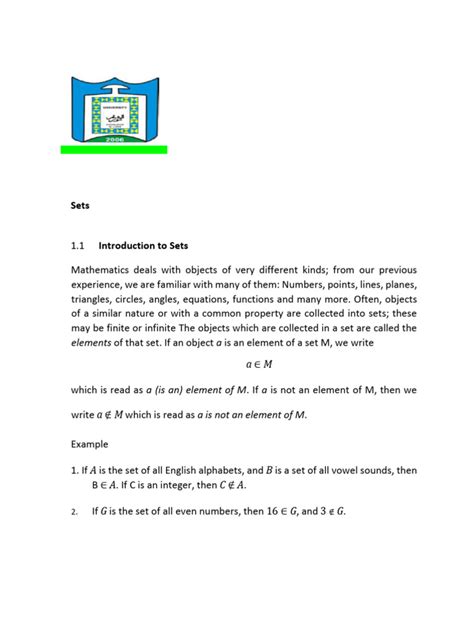 Csc 2308 Discrete Structures Lecture Note 1 Pdf