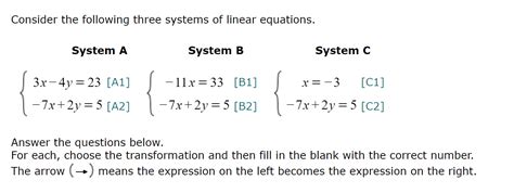 Solved Consider The Following Three Systems Of Linear Chegg