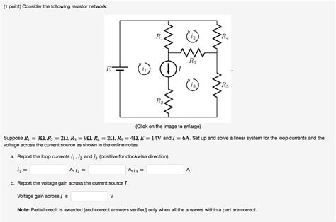 Solved 1 Point Consider The Following Resistor Network 72
