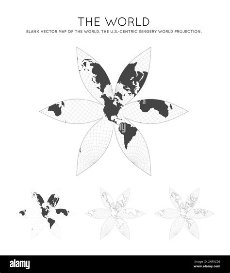 Map Of The World The Us Centric Gingery World Projection Globe With Latitude And Longitude