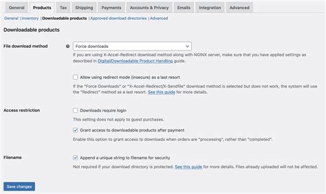 digital downloadable product guide documentation woocommerce